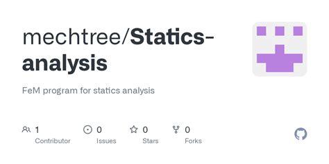 github mechtree statics analysis fem program for statics analysis
