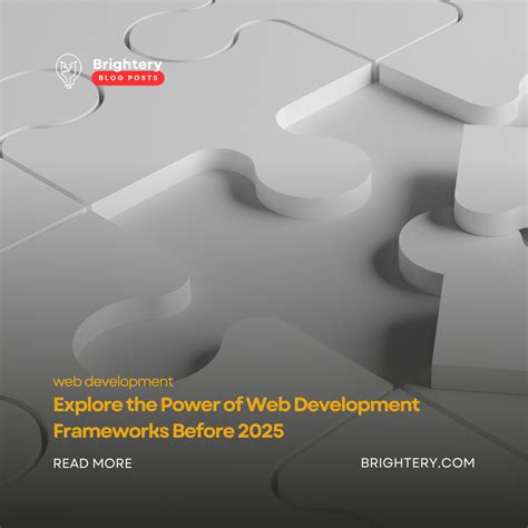 Explore The Power Of Web Development Frameworks Before 2025 Brightery