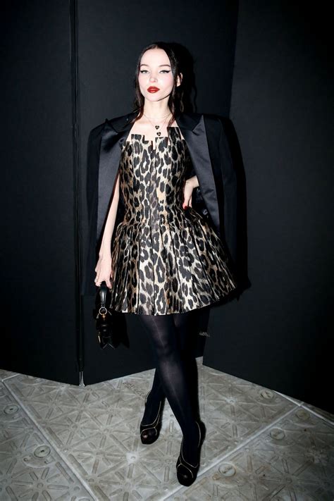 Dove Cameron Looks Like A Gothic Girl At Balmain Show Photos The Fappening
