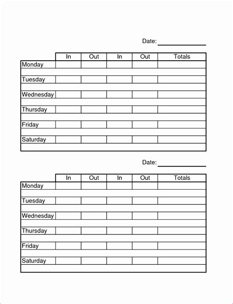 8 Semi Monthly Timesheet Template Excel Excel Templates