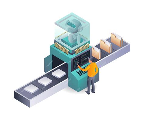 Premium Vector Artificial Intelligence Robot Programmer