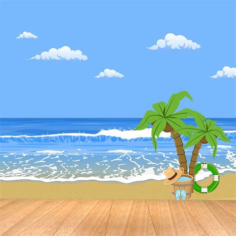 海边木板主图背景图片 海边木板主图背景素材图片 千库网