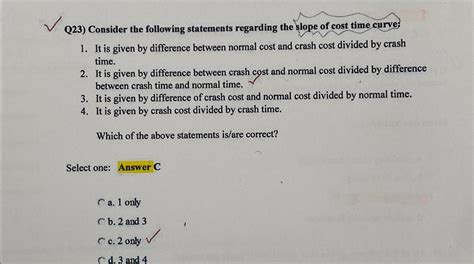 Solved Q23 ﻿consider The Following Statements Regarding The