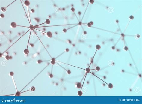 Molecule Atoms Chemical Bonds Atomic Network Stock Illustration
