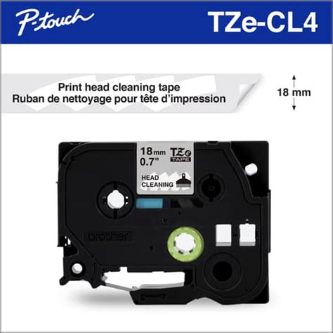 Brother Genuine Tzecl4 18 Mm Cleaning Tape For P Touch Label Makers