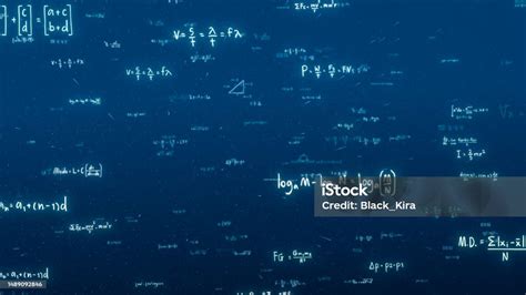 Abstract Physics Equation Concept Mathematics Calculation Sciences Formula Arithmetic And