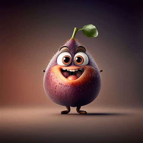 Cute Fig Fruit Cartoon Stock Illustrations 1039 Cute Fig Fruit