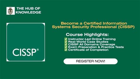 Cissp Cybersecurity Informationsecurity Ciso Thehubofknowledge Onlinetraining