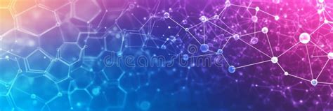 Molecular Structure On Gradient Background Science Chemistry
