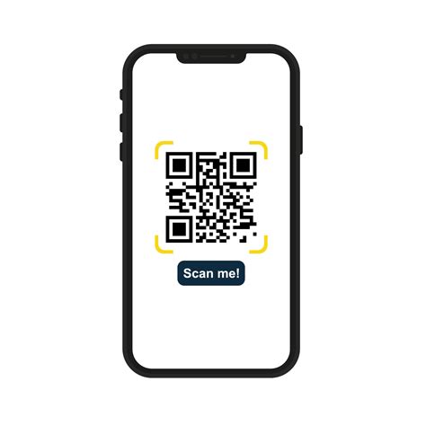 Scan Me Smartphone Scanning Qr Code Vector Illustration 16181286 Vector Art At Vecteezy