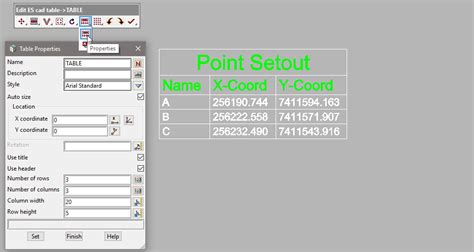 Cad Table And CSV Files 12D Wiki