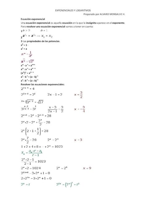 Pdf Exponenciales Y Logaritmos 97 2003 Dokumentips