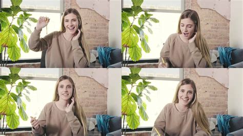 女生在虚拟课堂上提问视频素材下载编号9324234光厂vj师网