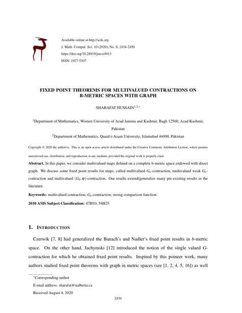 Pdf Fixed Point Theorems For Multivalued Contractions On B Metric