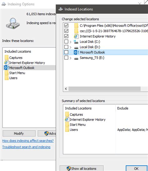 Outlook 2016 Indexing Is Pause Need To Restart Caqweease