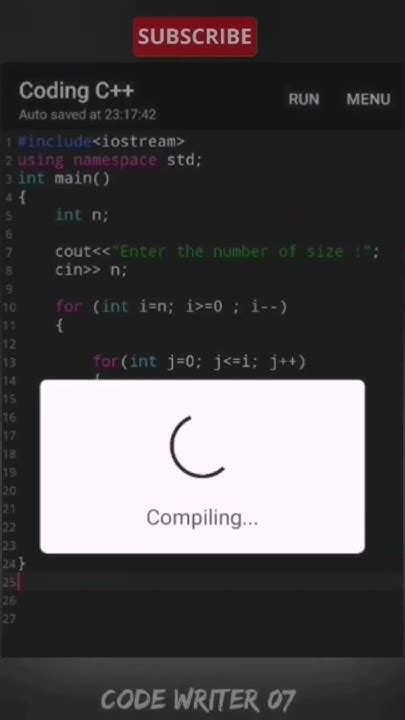 Best C Pattern Program Tutorial Video 💯🧠 Shorts Coding