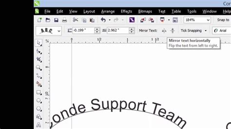 Dye Sublimation CorelDRAW Tips How To Fit Text To A Path Coreldraw Mirror Text Text