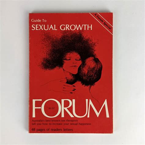 Forum Guide To Sexual Growth The Book Merchant Jenkins