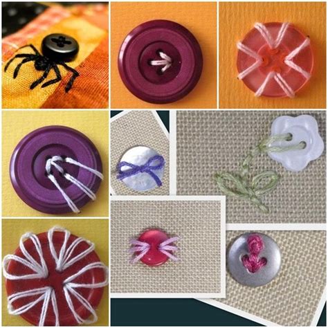 creative ways to make buttons embroidery diy tutorials button