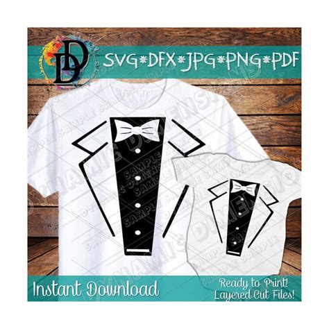 Tux Svg Tuxedo Svg Suspenders Svg Baby Svg Tux Svg Bowt Inspire Uplift