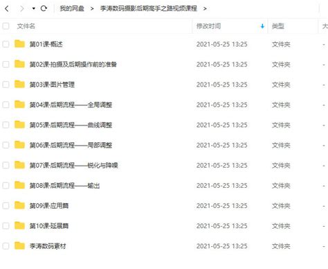 【李涛】数码摄影后期高手之路视频课程【画质高清有素材】 大元资源网