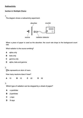 Igcse Physics Radioactivity By Dominicbourn1 Teaching Resources Tes