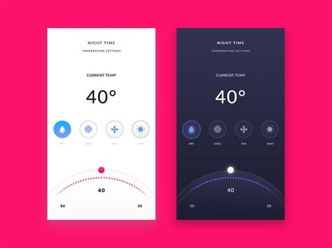 Temperature App Design Inspiration App Ui Design App Design