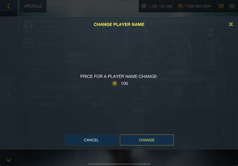 Player Name Change Functionality