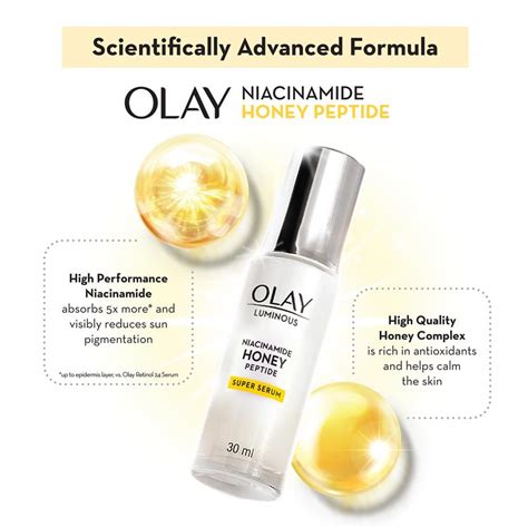 Buy Olay Luminous Niacinamide Honey Peptide Super Serum 30ml Online At