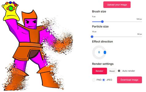 Create Thanos Snap Effect Of Avengers Using Free Image Dispersion Tool