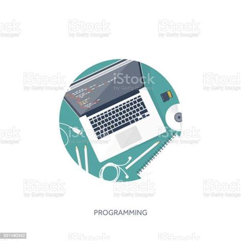 programming coding flat computing background code hardware software web