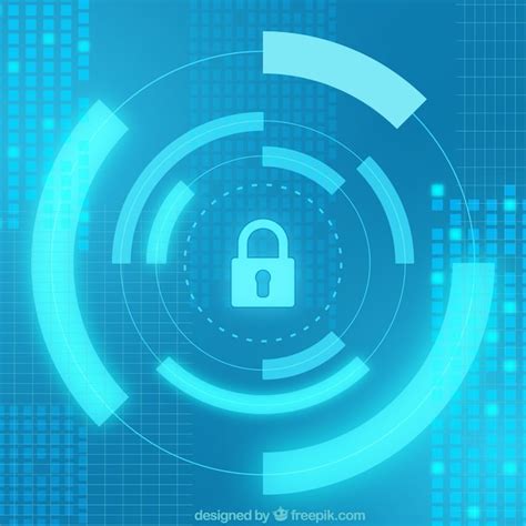 Abstract Security Background In Blue Tones Vector Free Download