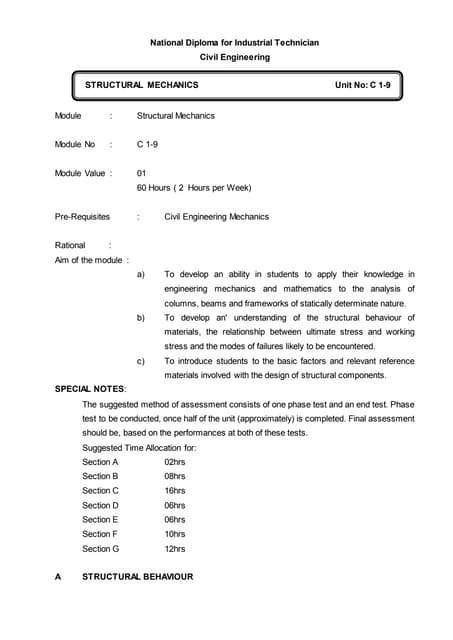2 Analysis Of Statically Determinate Structures Pdf