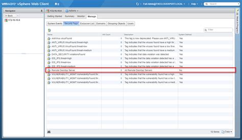 HOWTO Configure VMware NSX Security Tags Thecloudxpert Net