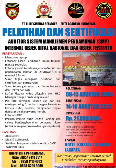 Brosur Pelatihan Security Services