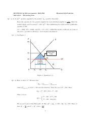 Analyzing Microeconomics Market Efficiency Welfare Course Hero