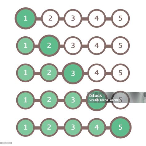 Progress Bar Set Loading Status Bar Vector Web Indicator Process