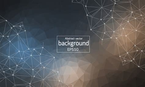 Premium Vector Abstract Dark Geometric Polygonal Background