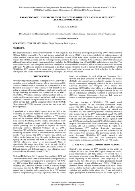 Pdf Enhanced Model For Precise Point Positioning With Single And Dual Frequency Gps Galileo
