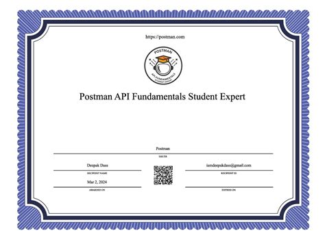 Completed Postman Api Fundamentals Course Deepak Dass Posted On The