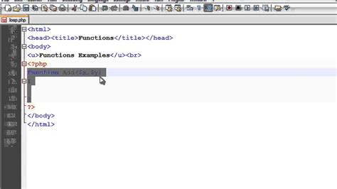 php tutorials in tamil part 30 function part 2 function parameters
