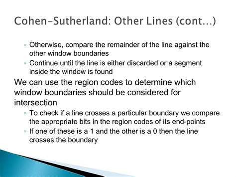 Clipping Algorithm In Computer Graphics Ppt