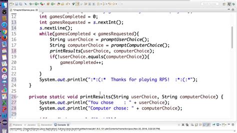 Java Rock Paper Scissors Part 3 Youtube