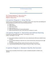 Lab3 Docx ICS 352 01 Machine Learning Lab 3 Due Thursday September