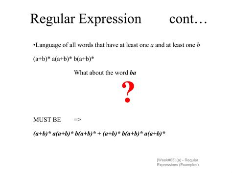 Regular Expression Examples Pptx