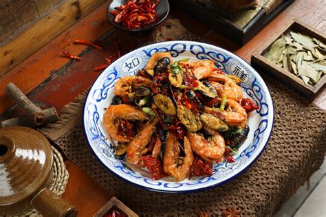 虾爆蚕 中国菜系 食品餐饮 摄影 汇图网www huitu