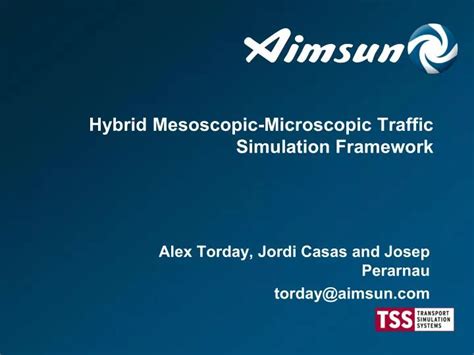 PPT Hybrid Mesoscopic Microscopic Traffic Simulation Framework