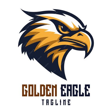 Premium Vector Golden Eagle Mascot Design Inspiring Logos For Sports