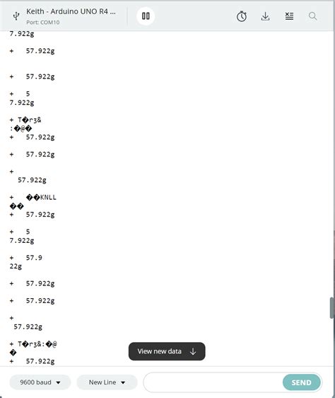Serial Monitor Printing Out Weird Symbols In Addition To Weird Formats Of Data Programming