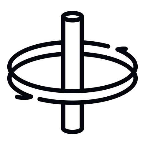 Rotation Around Axis Icon Outline Style 15373954 Vector Art At Vecteezy